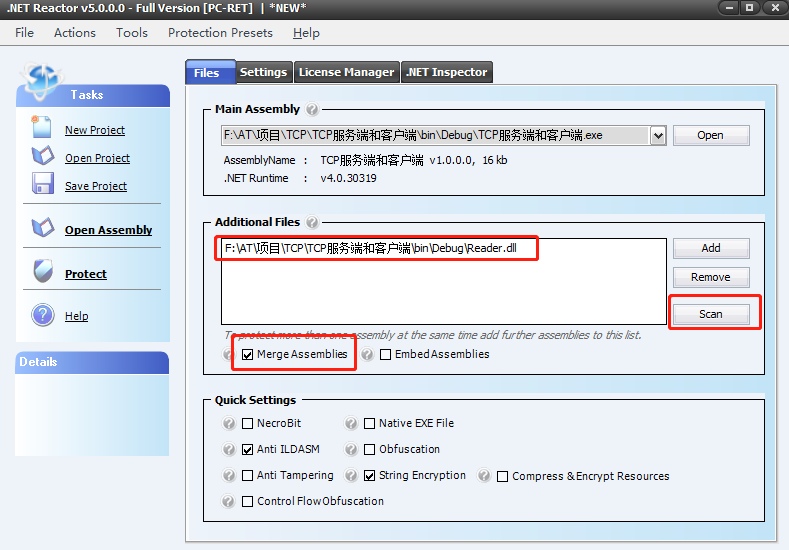 用.Net Reactor5打包加密dll文件和exe程序_net reactor程序如何打包-CSDN博客