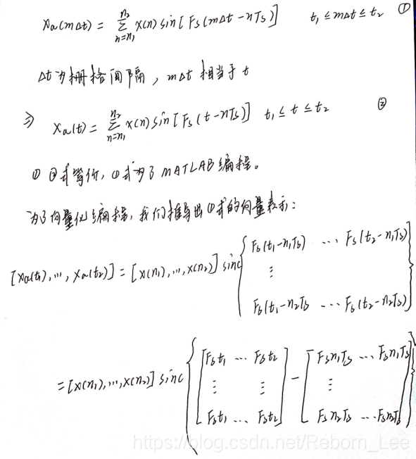 Matlab 】matlab 实现模拟信号采样后的重建(一)ones1lengthtd Csdn博客