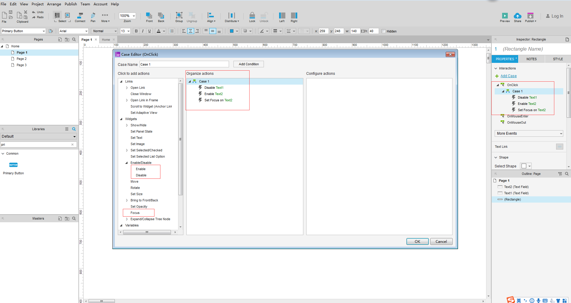 Axure RP 8--创建交互动作_axure批量新建交互动作-CSDN博客