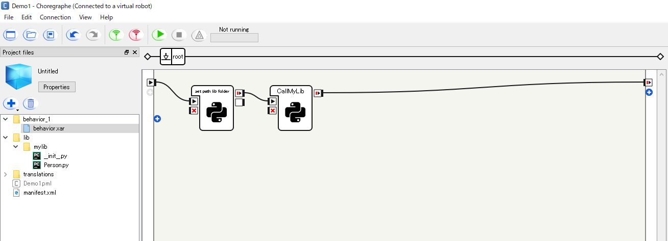 Pepper/Nao中级教程：第四章 如何在Choregraphe中导入外部Python lib库_choregraphe 载入-CSDN博客