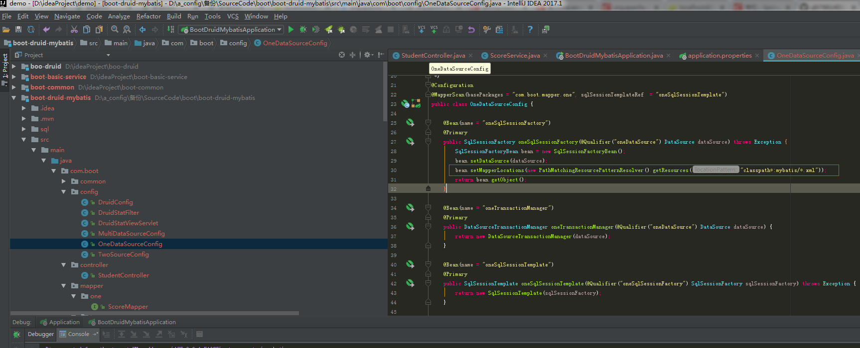mybatis多数据源错误：org.apache.ibatis.binding.BindingException: Invalid bound statement (not found)_多 ...