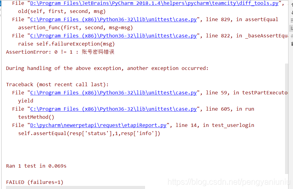 Python Unittest Htmltestrunner遇到的错误 Runner Pytest 执行完就执行失败 Csdn博客