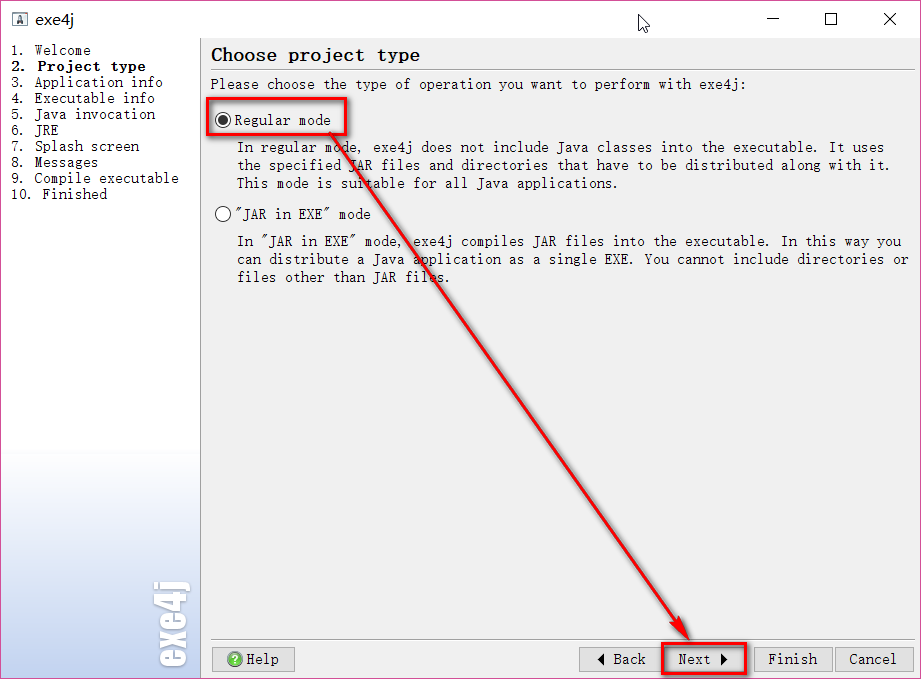 Exe4J使用札记_exe4j regular mode-CSDN博客