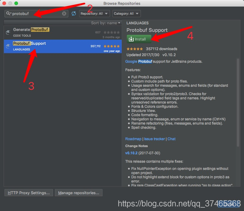 Protobuf格式化插件protobuf Support安装说明 Csdn博客