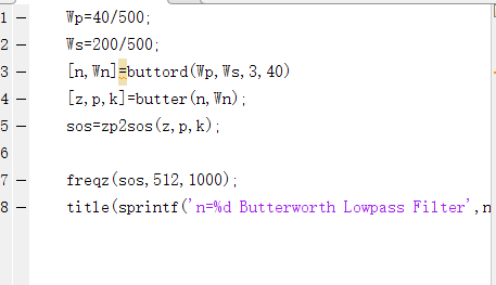 MATLAB中buttord的使用_buttord函数 matlab-CSDN博客