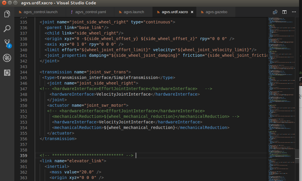 ROS中的AGV与ROS_CONTROL学习_gazebo 舵轮-CSDN博客