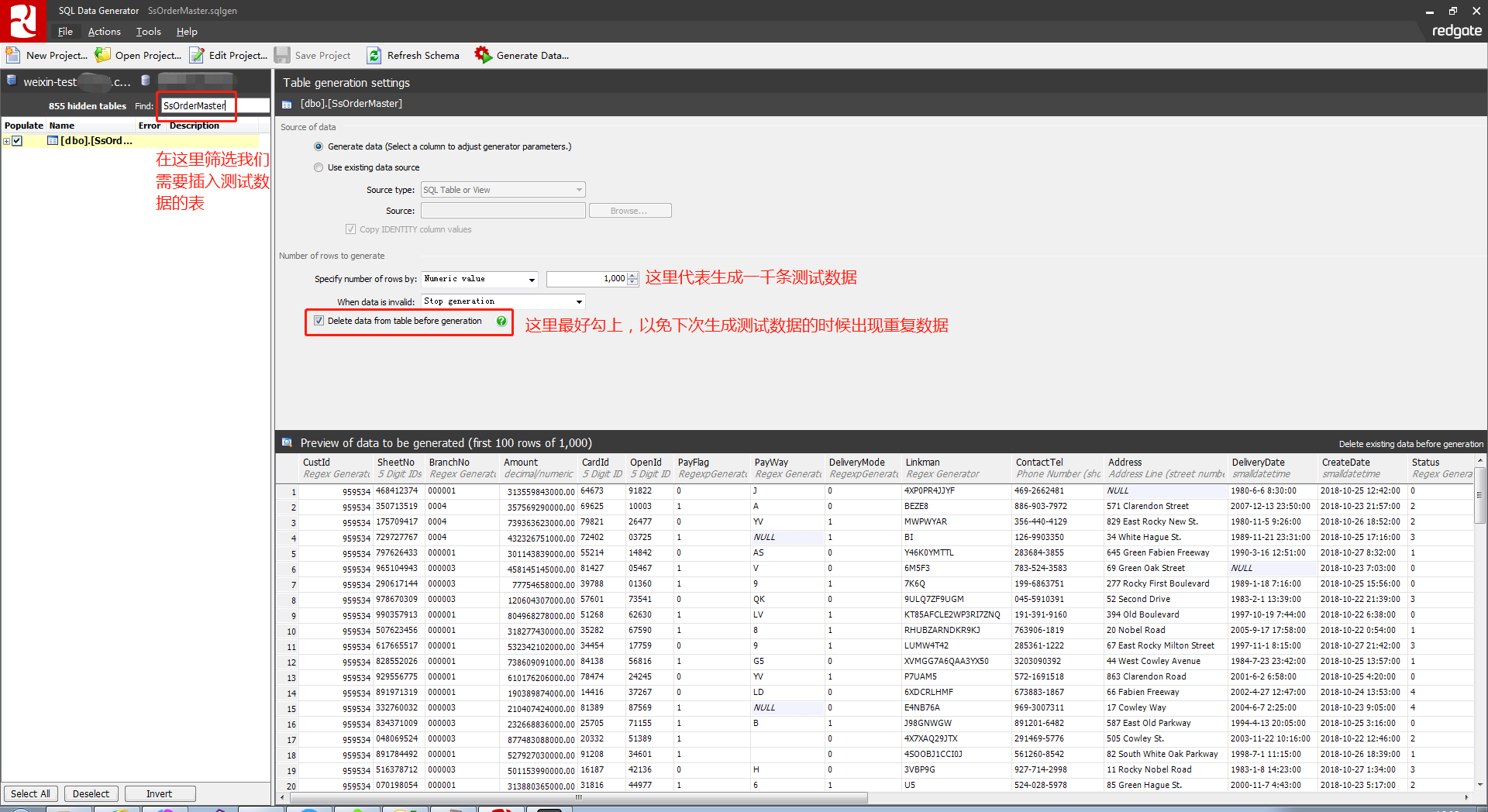 使用 SQL Data Generator 4 生成测试数据_dg 的sql generator-CSDN博客