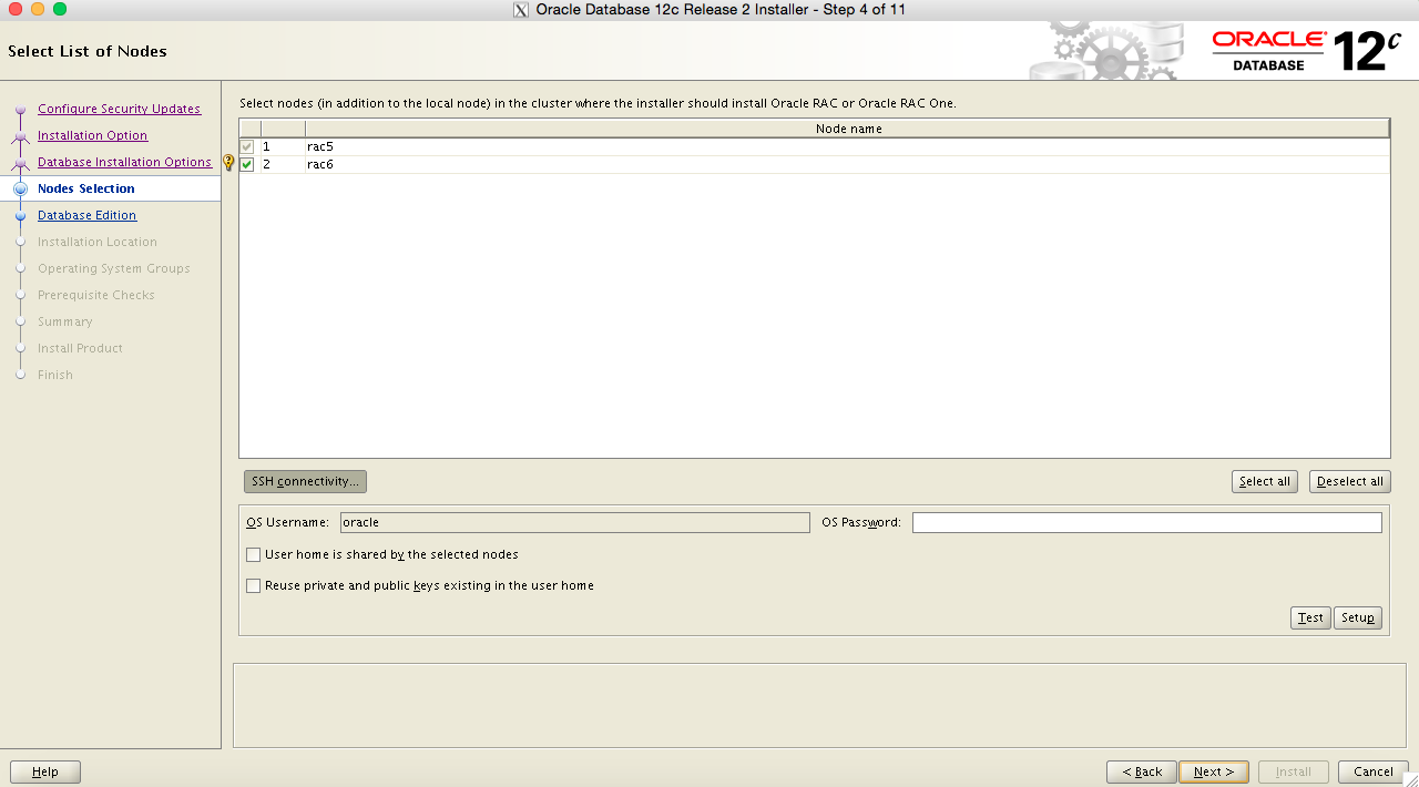 Oracle Rac 12c 12 2 0 1 数据库软件安装步骤 数据库软件主目录 U01 App Oracle Product 12 2