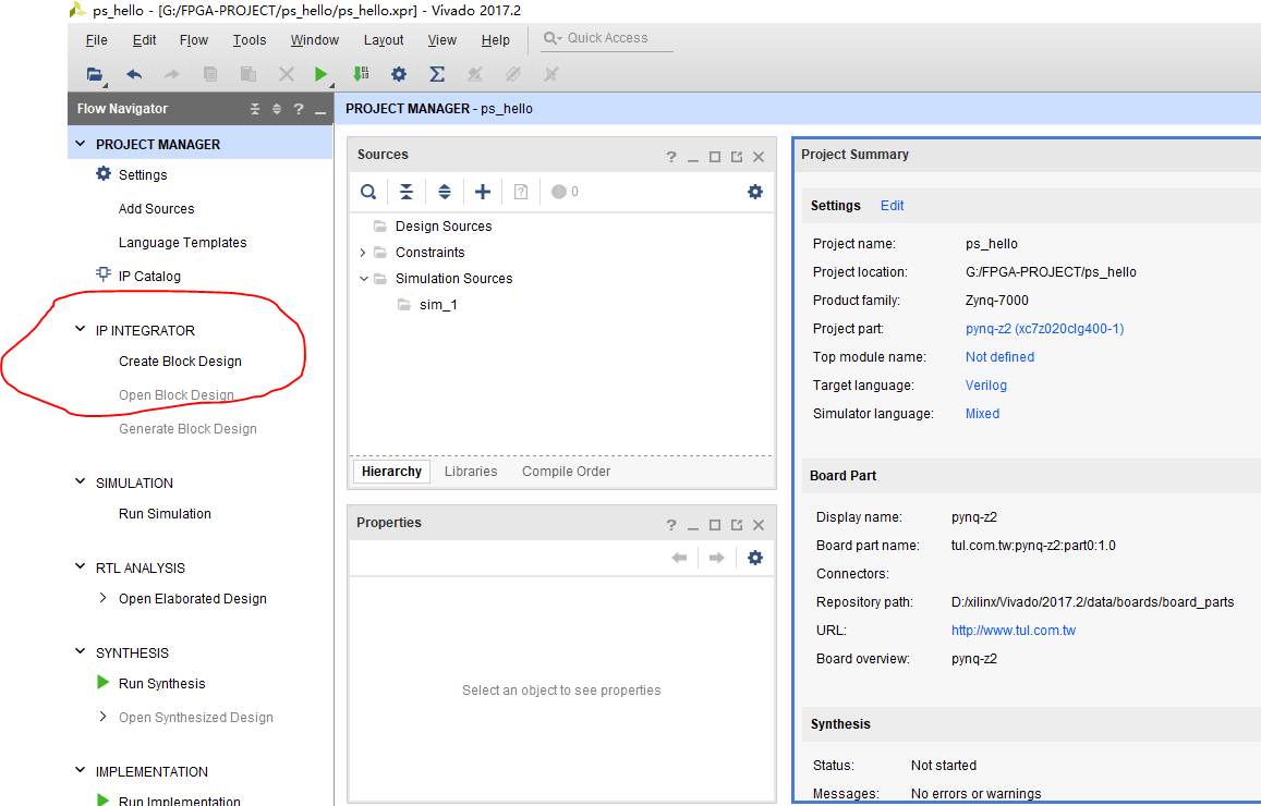 pynq-z2(三)PS端独立开发-vivado-sdk（正确版）_run block automation 没有-CSDN博客
