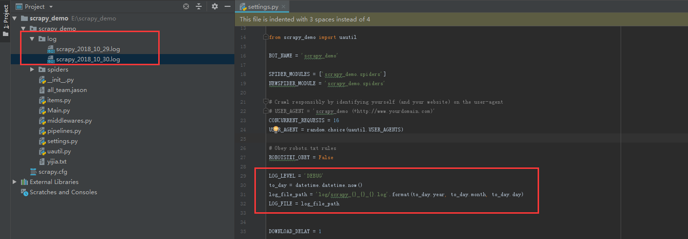 scrapy屏幕log日志输出保存到txt文本中_scrapy 将日志存储在本地-CSDN博客