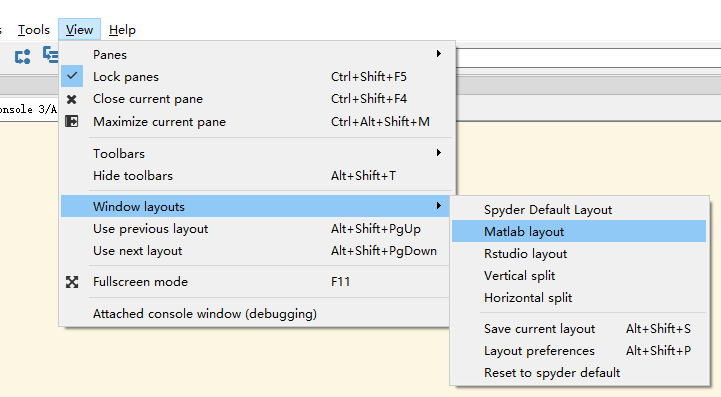 【Python】记录三：Spyder使用心得（持续更新）_spyder界面设置成matlab-CSDN博客
