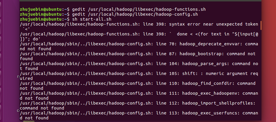 hadoop-functions.sh: line 398: syntax error near unexpected token-CSDN博客