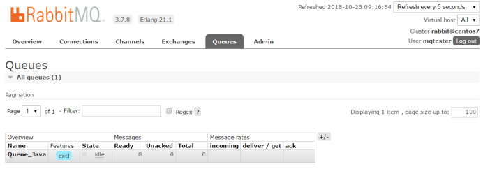 RabbitMQ指南（三） 队列_cannot obtain exclusive access to locked queue-CSDN博客