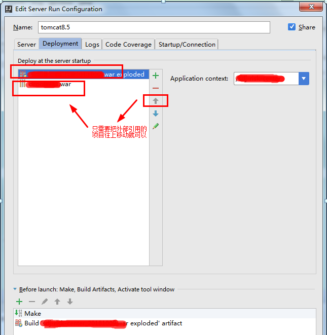 idea tomcat 部署多个项目报An invalid Lifecycle transition was attempted ([before_destroy]) for compone ...