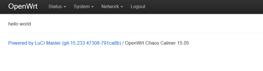 修改openwrt的Luci界面显示Helloworld_openwrt luci界面修改-CSDN博客