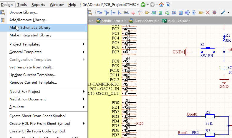 AD原理图以及PCB图元件（作为库）绘制流程_用ad画开关控制盒-CSDN博客