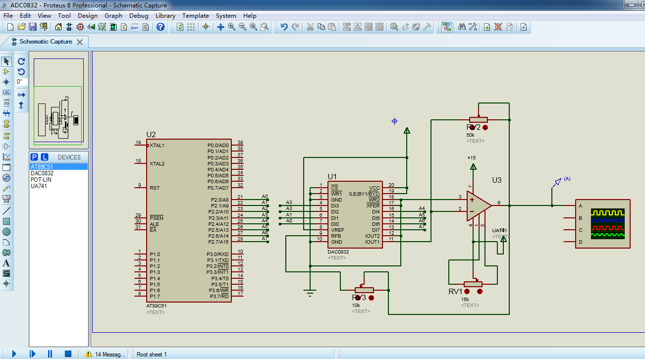 单片机 信号发生器(DAC0832)_信号发生器怎样产生电压给单片机-CSDN博客
