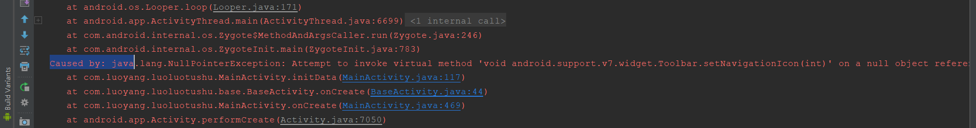 @BindView问题 Attempt to invoke virtual method 'void android ...' on a null object reference ...