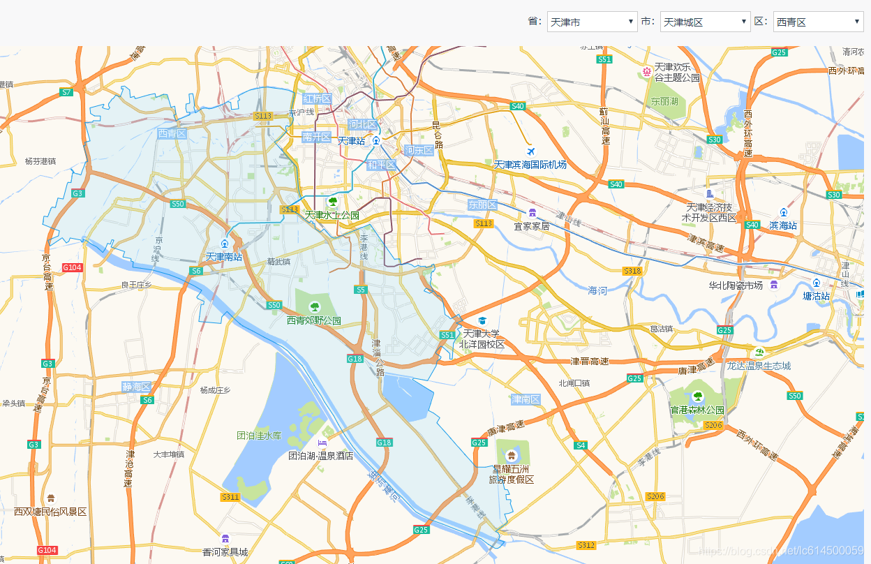 在vue中使用高德地图的下属省市区查询,实现省市区的联动以及规划范围vue3项目接入高德地图下属行政区域查询 Csdn博客