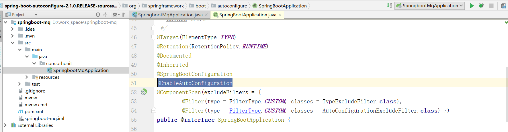 springboot@EnableAutoConfiguration 注解的作用以及加载流程_org.springframework.boot.autoconfigure ...