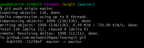 Warning: Permanently added 'github.com,192.30.253.113' (RSA) to the list of known hosts.（已解决 ...