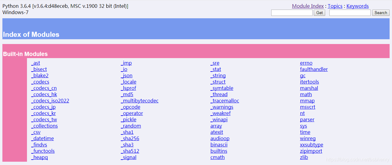 使用pydoc查看文档server Commands B Rowser Q Uit Csdn博客