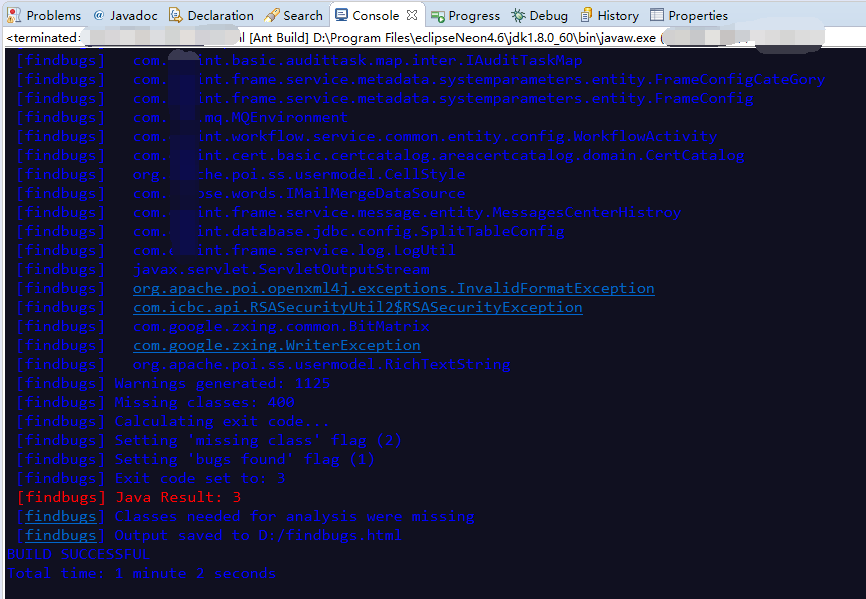 eclipse生成findbugs的html报告详细版_findbugs有哪些报告模板-CSDN博客