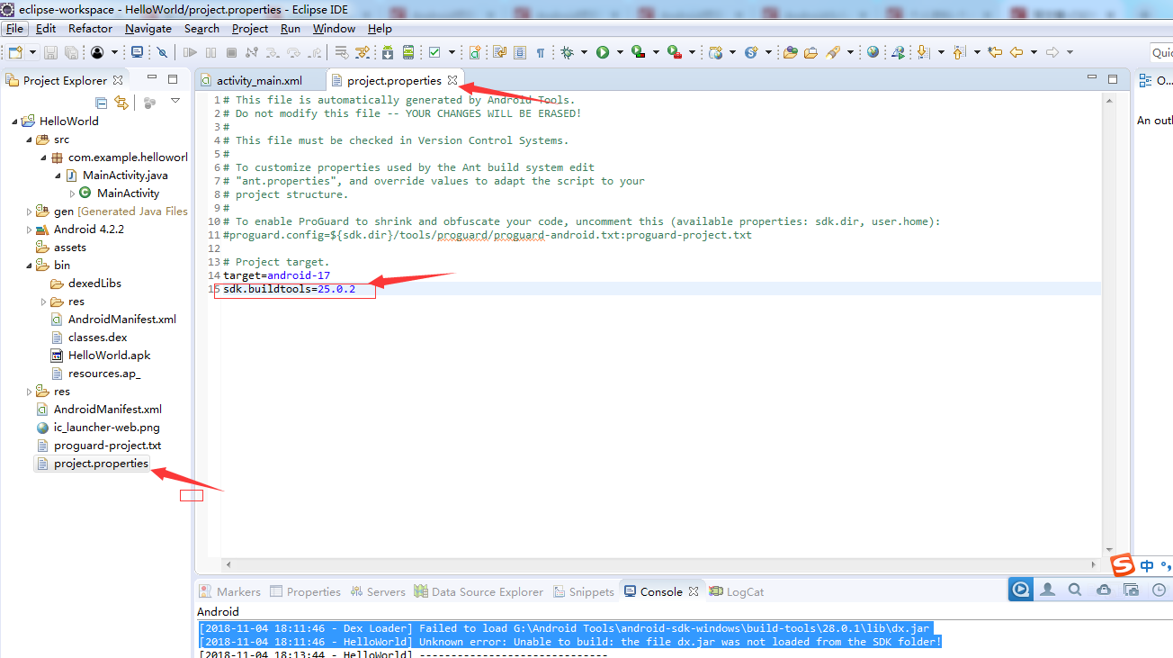 Android:解决Failed to load D:\Android-Studio\sdk\build-tools\xx.xx.xx\lib\dx.jar_dex loader ...