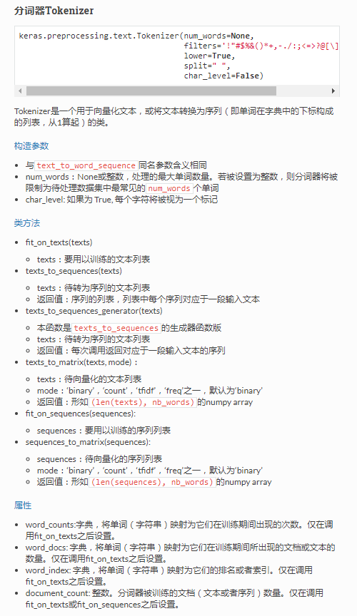 Keras Tokenizer中的注意点_tokenizer()需要-CSDN博客