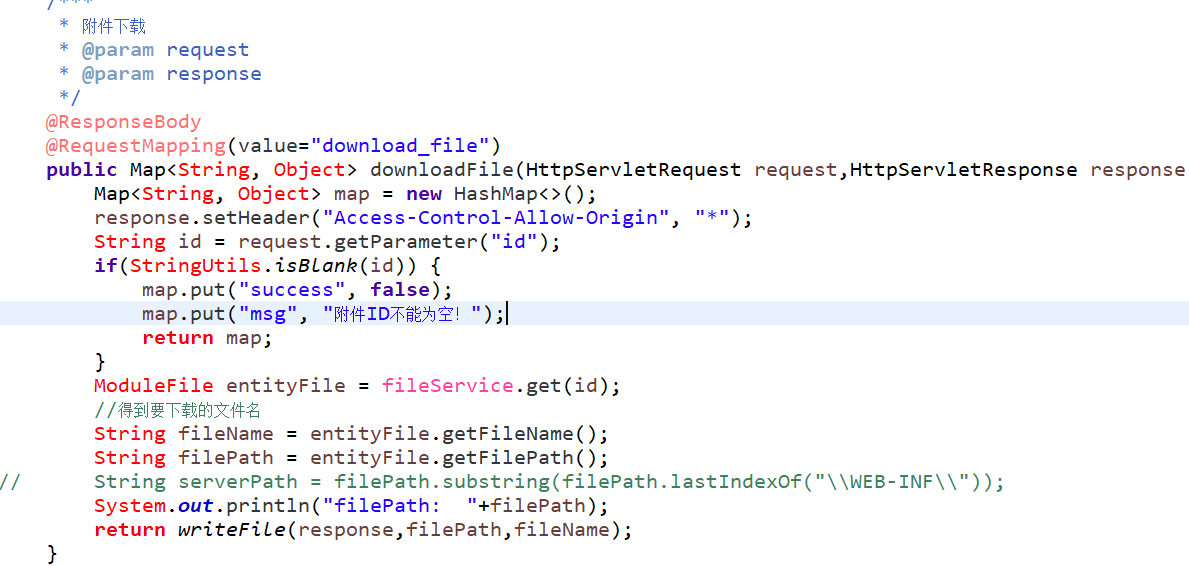 关于Springboot文件下载异常：getOutputStream() has already been called for this response 解决_springboot返回 ...