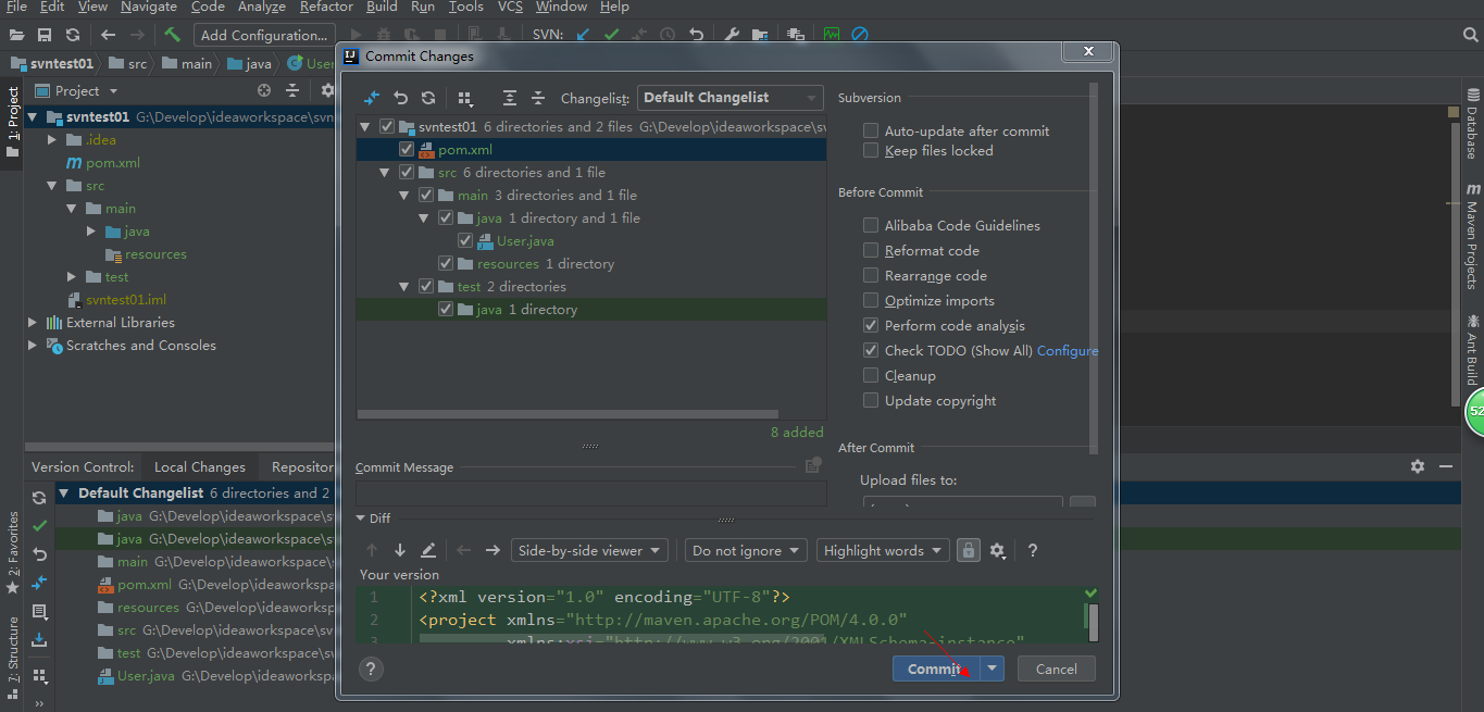 idea2018.2中使用svn上传，检出，以及冲突解决；_打豆豆。的博客-CSDN博客