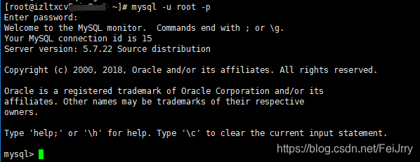 解决mysql在linux 下拒绝访问(access Denied For User Root Localhost ) Access Denied For User Root