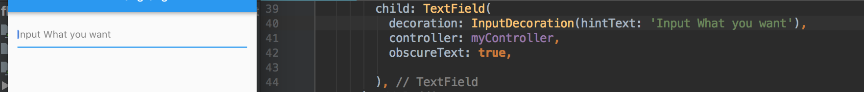 Flutter 实现TextField的placeholder效果CupertinoTextField( placeholder: '手机账号',_flutter textfield ...