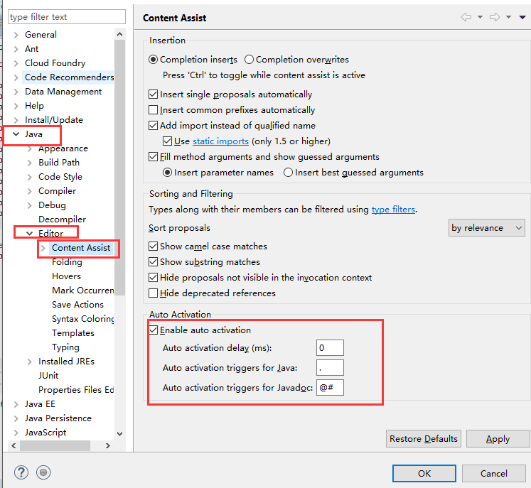 Eclipse 代码自动提示功能设置简介eclipse代码提示功能介绍 Csdn博客