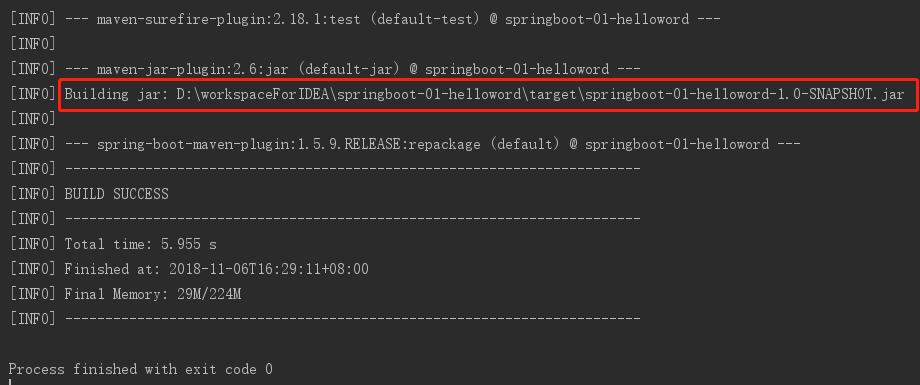 Spring Boot学习一：hello Word案例及其springboot项目部署springboot部署helloword Csdn博客