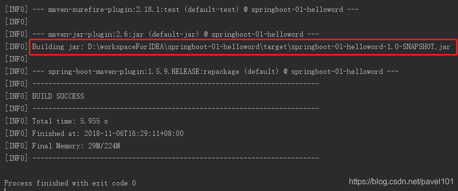 Spring Boot学习一:hello Word案例及其springboot项目部署springboot部署helloword Csdn博客