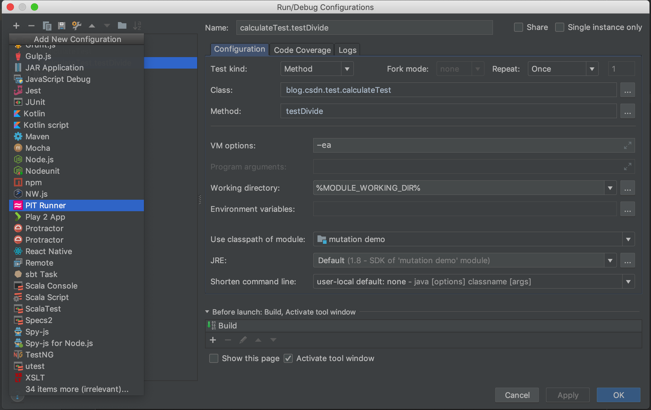 IntelliJ IDEA上安装和使用PIT Mutation Testing插件-CSDN博客