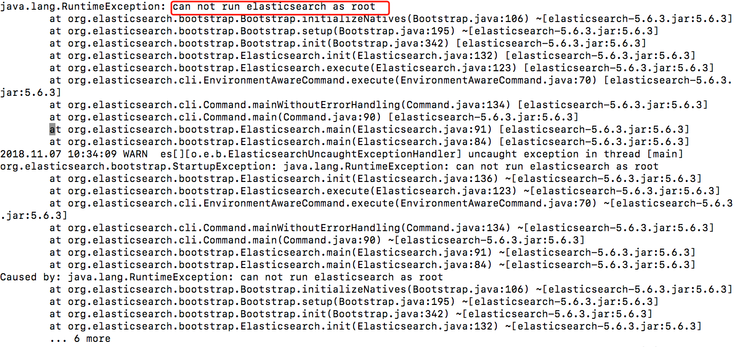 sonarqube启动时报错java.lang.RuntimeException: can not run elasticsearch as root_sonarqube java.lang ...