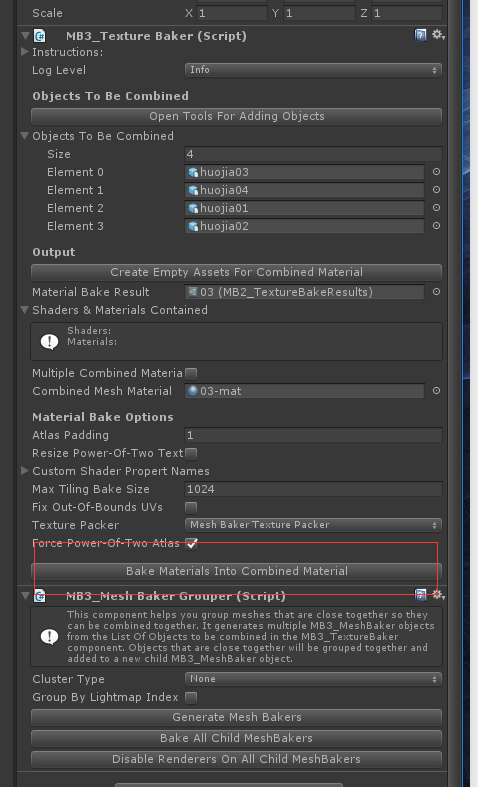 Unity网格合并插件MeshBaker的简单使用_meshbaker uv2物体-CSDN博客