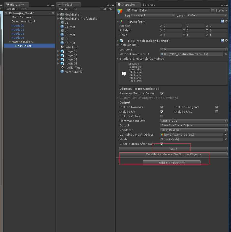 Unity网格合并插件MeshBaker的简单使用_meshbaker uv2物体-CSDN博客