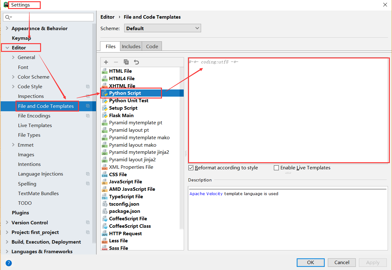 【Python】PyCharm设置新建python文件指定编码为utf-8_pycharm新建py文件必须加上utf-8-CSDN博客