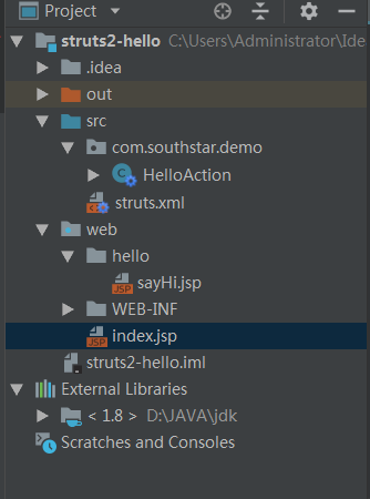idea+tomcat+struts2 搭建一个web实例_idea设置tomcat 并启动struts项目-CSDN博客