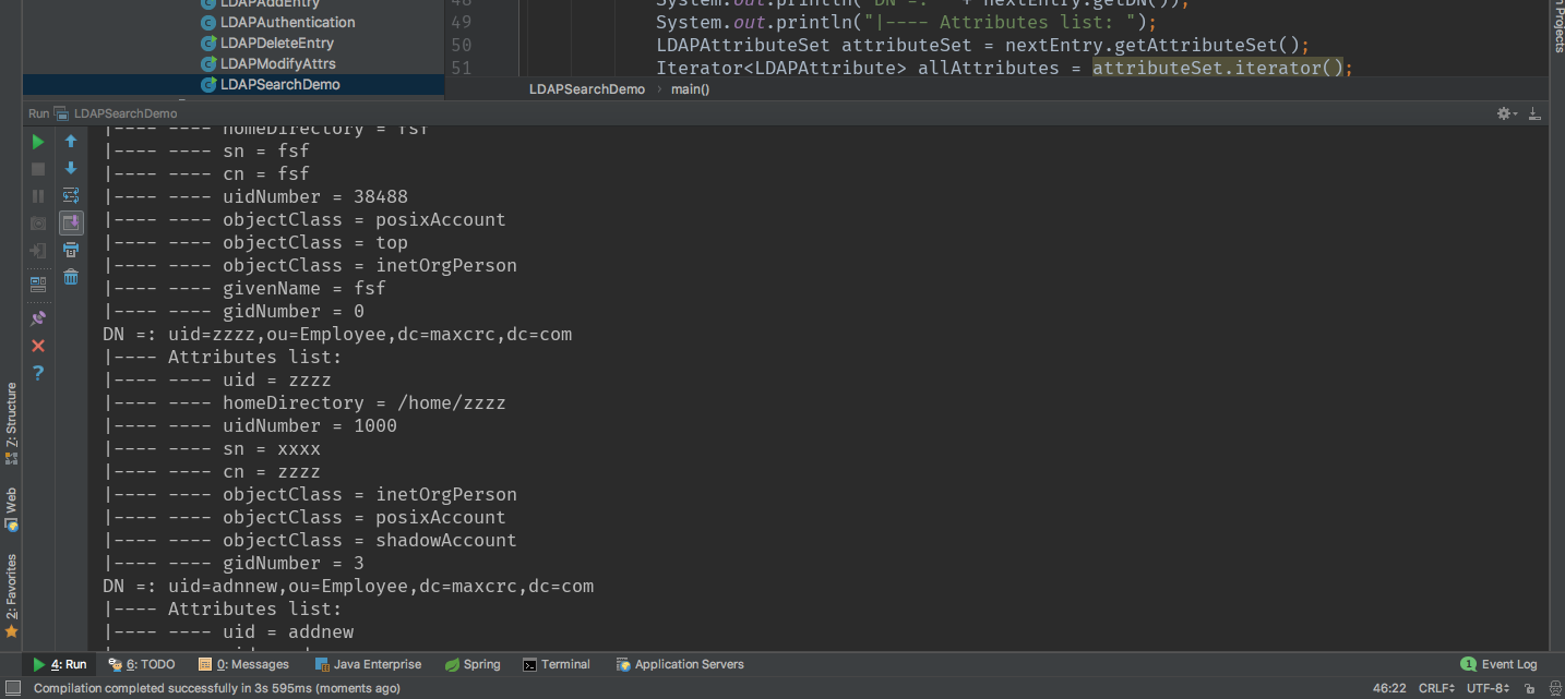 Java操作ldap的基本方法(上)(增删改查)，针对初学者，非常实用！_idea运行ldap服务-CSDN博客
