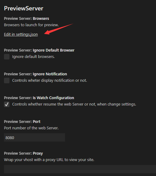 在vscode内启动服务，本地访问网站，preview on Web Server，设置插件-CSDN博客