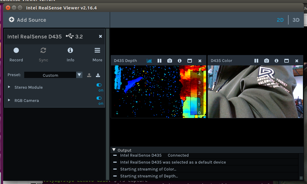 SLAM之camera(Intel RealSense D435)调试第二弹：Ubuntu16.04平台下getting started_frames didn't arrived ...