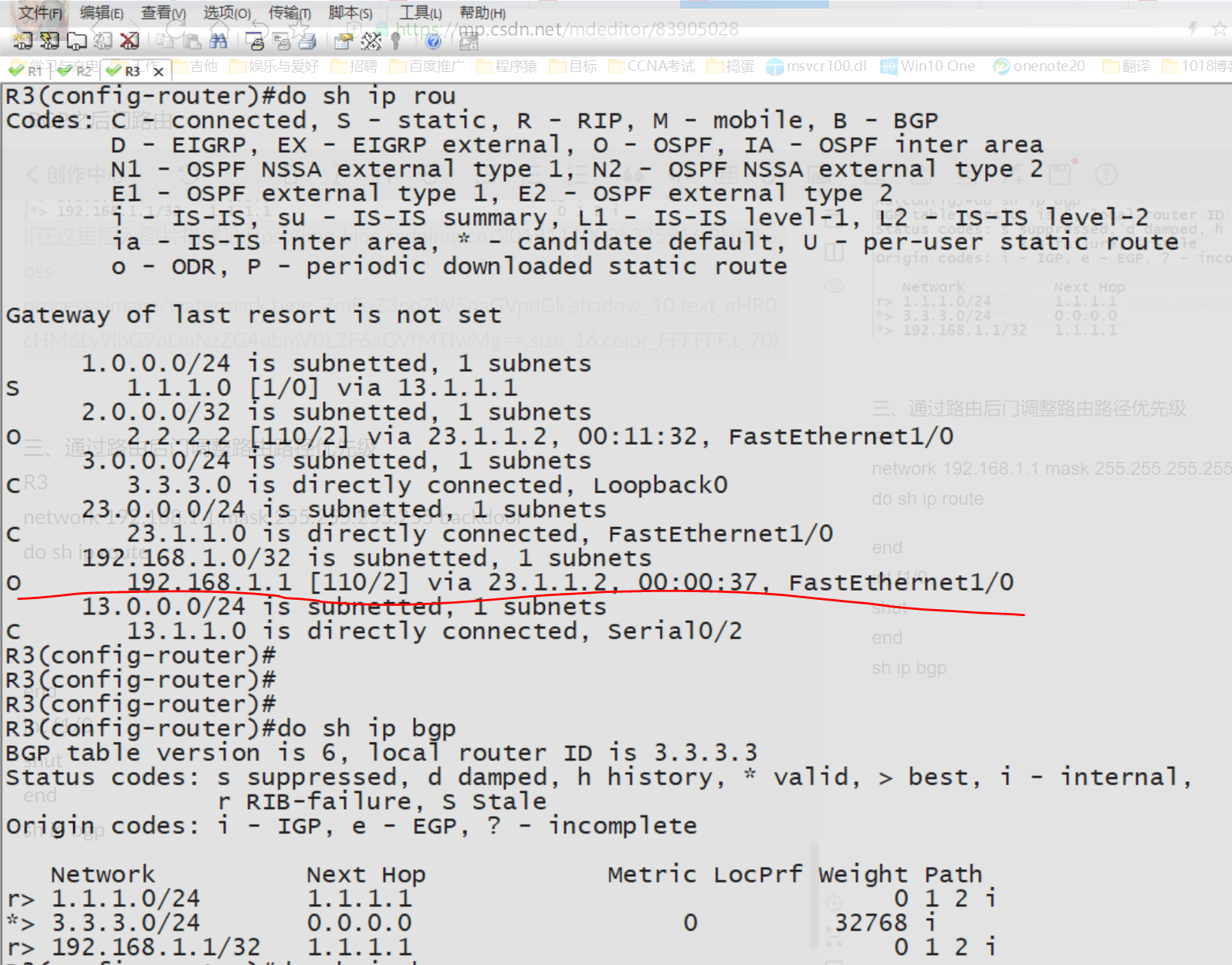 BGP之后门路由_specify a bgp backdoor route-CSDN博客