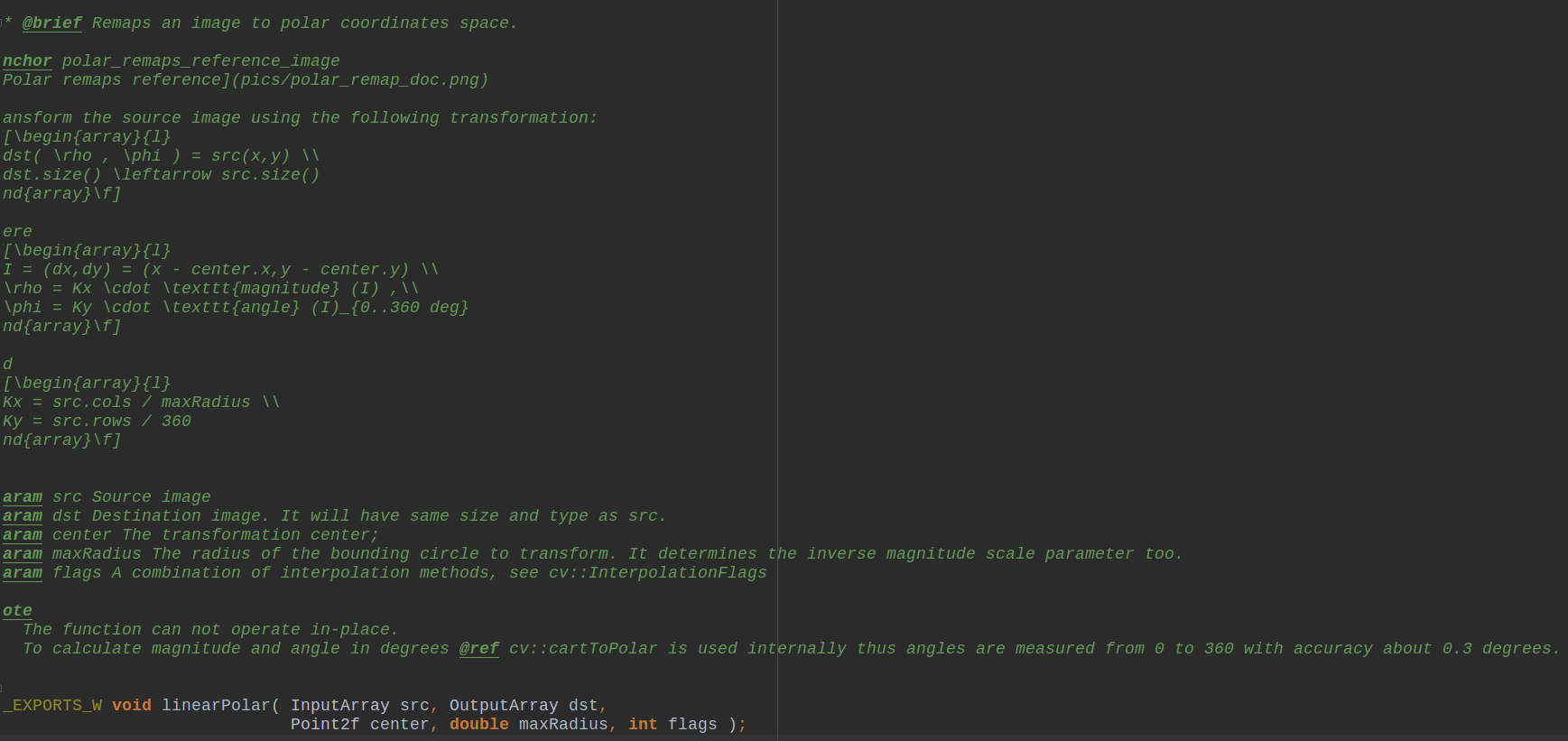 opencv logPolar()和linearPolar()_cv2.logpolar-CSDN博客