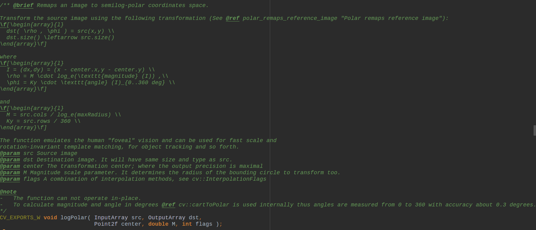 opencv logPolar()和linearPolar()_cv2.logpolar-CSDN博客