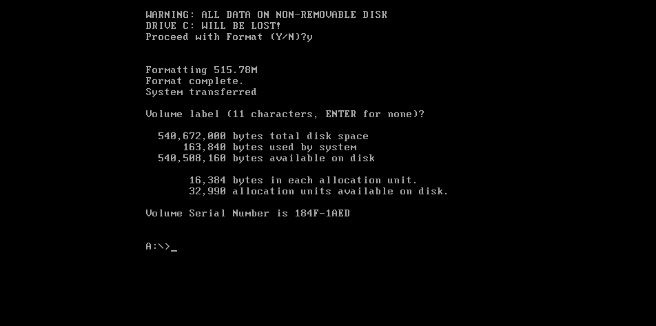 MS-DOS 6.22的安装_dos6.22 csdn-CSDN博客