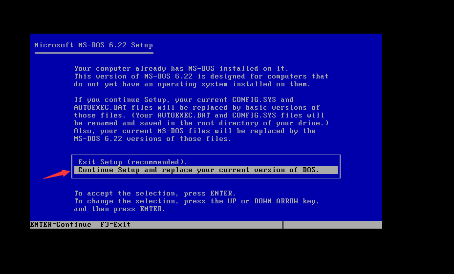 MS-DOS 6.22的安装_dos6.22 csdn-CSDN博客